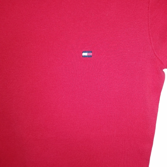 Tommy Hilfiger | Tops | Tommy Hilfiger Red Sp Solid 0 Cotton Shirt ...